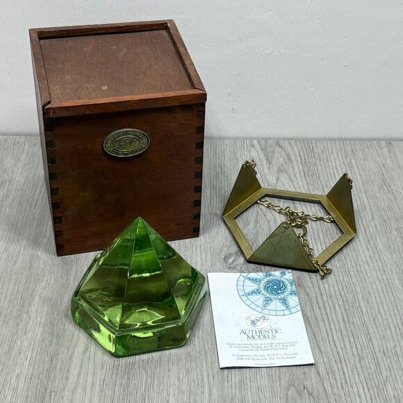 Other | Deck Prism By Authentic Models Green Glass Deck Light With Box ...